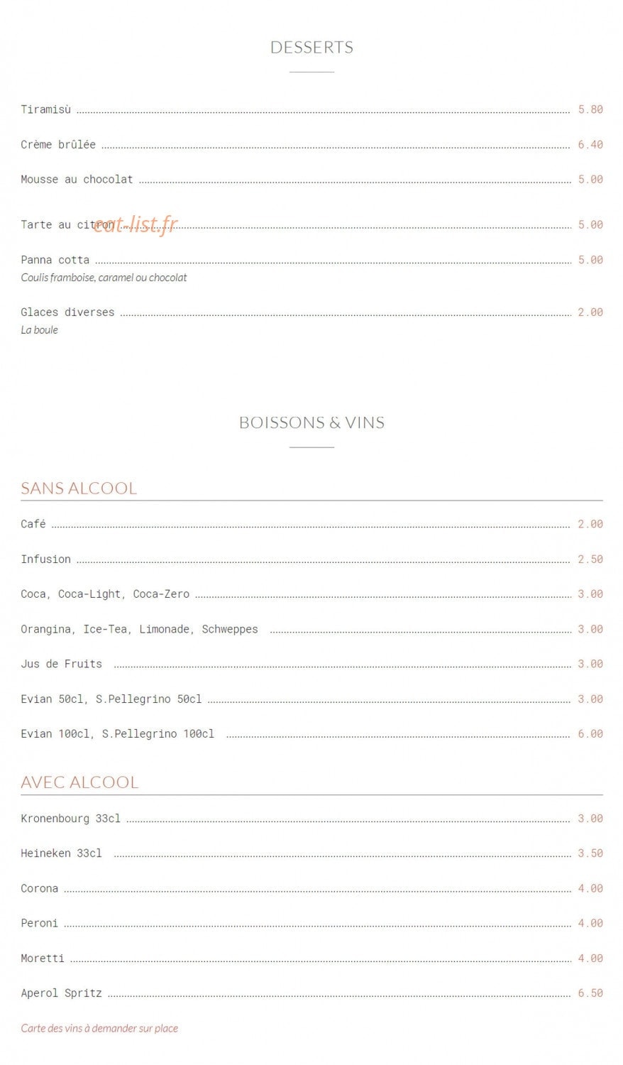 La Bohème à Versonnex - menu et photos
