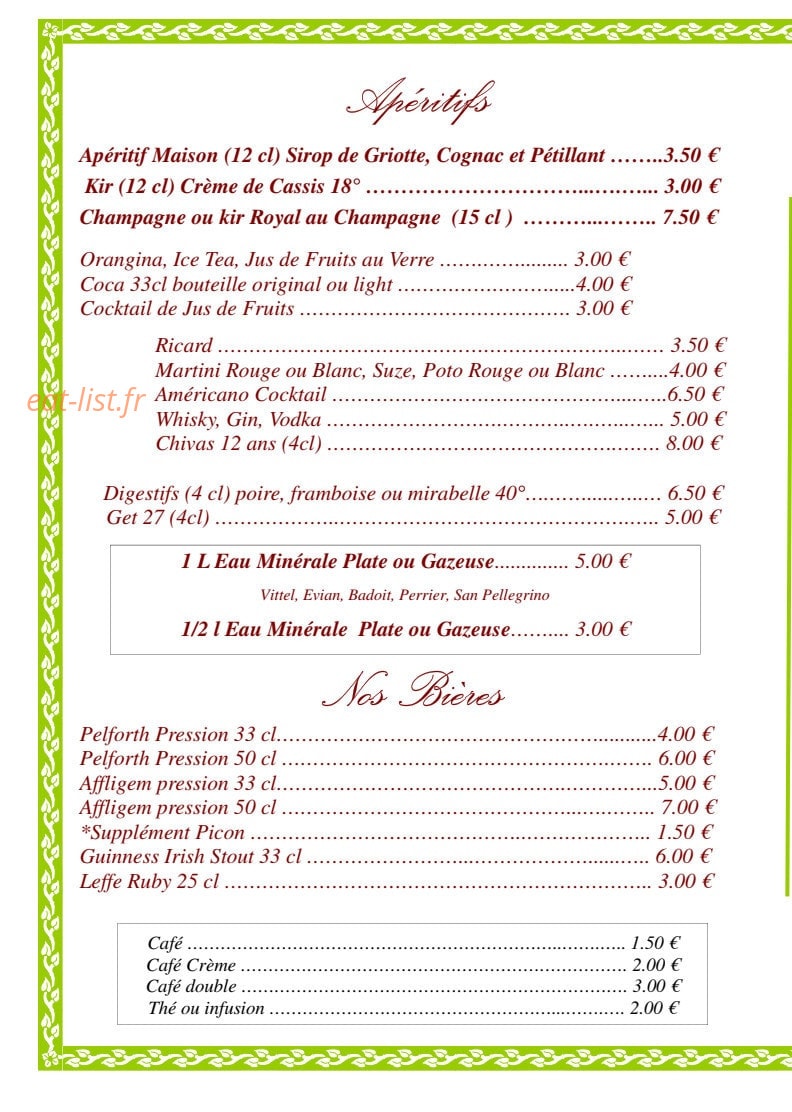 La Ferme des Arcuires à Montagnat - menu et photos