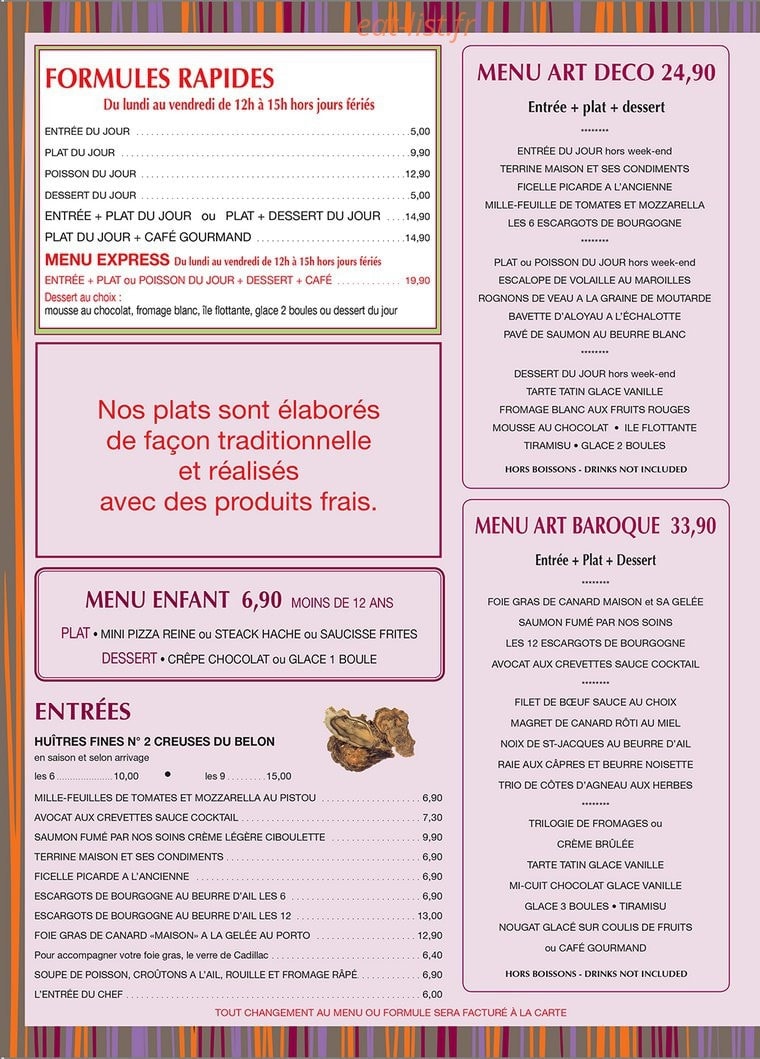 Le Grand Café de l'Univers à Saint Quentin - menu et photos