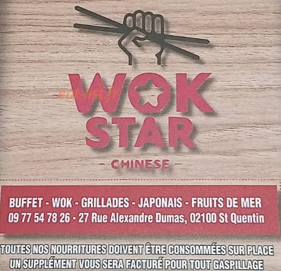 Wok star à Saint Quentin - menu et photos