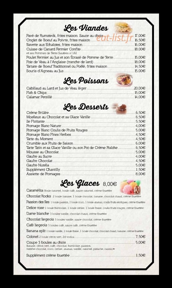 La Bourse Aux Grains à Soissons - menu et photos