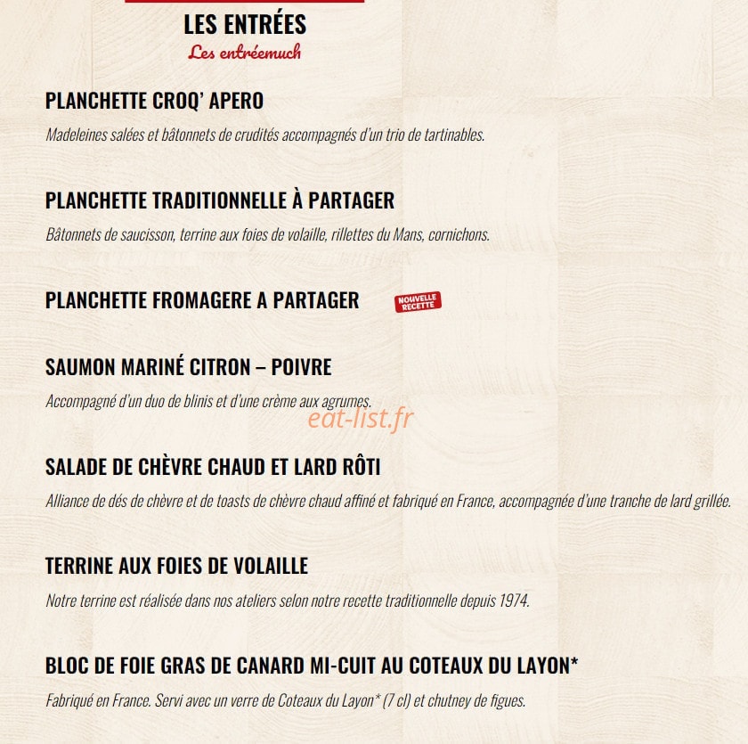 La Boucherie à Chateau Thierry - menu et photos