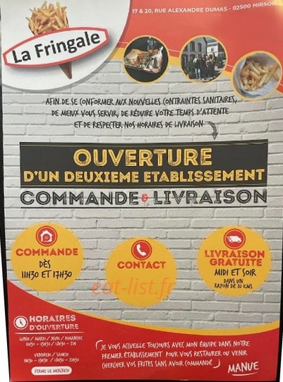 La Fringale Chez Manue à Hirson - menu et photos