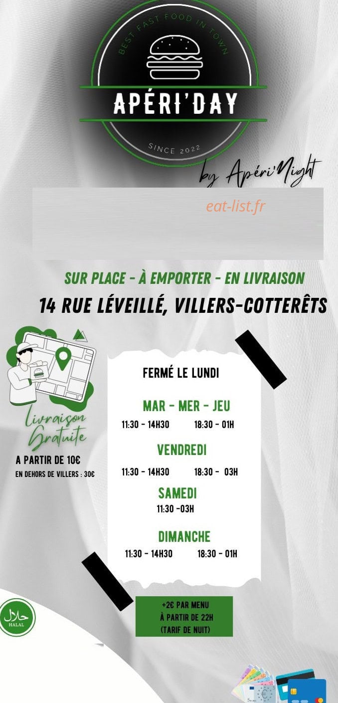 Apéri'Day à Villers Cotterets - menu et photos