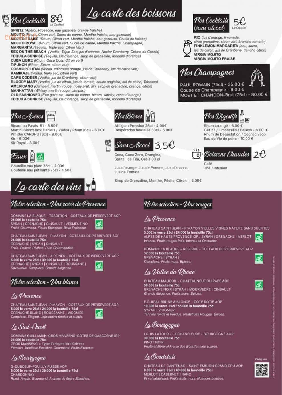 Relax Eat à Manosque - menu et photos
