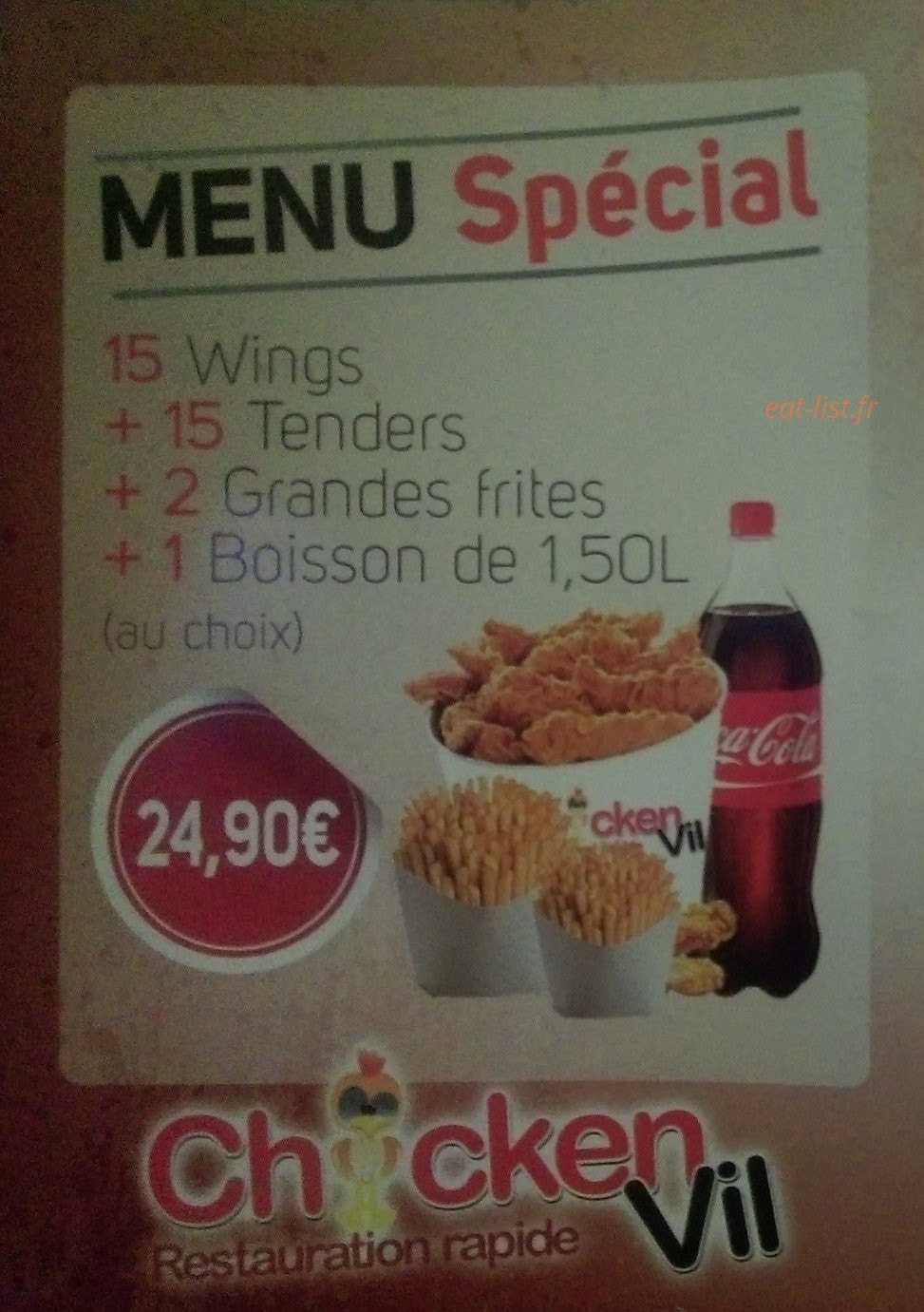 Chicken Vil à Gap - menu et photos