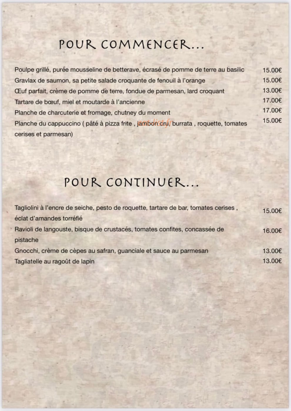 Il Cappuccino à Embrun - menu et photos