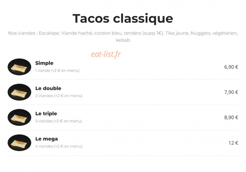 Le tacos de vallauris à Vallauris - menu et photos