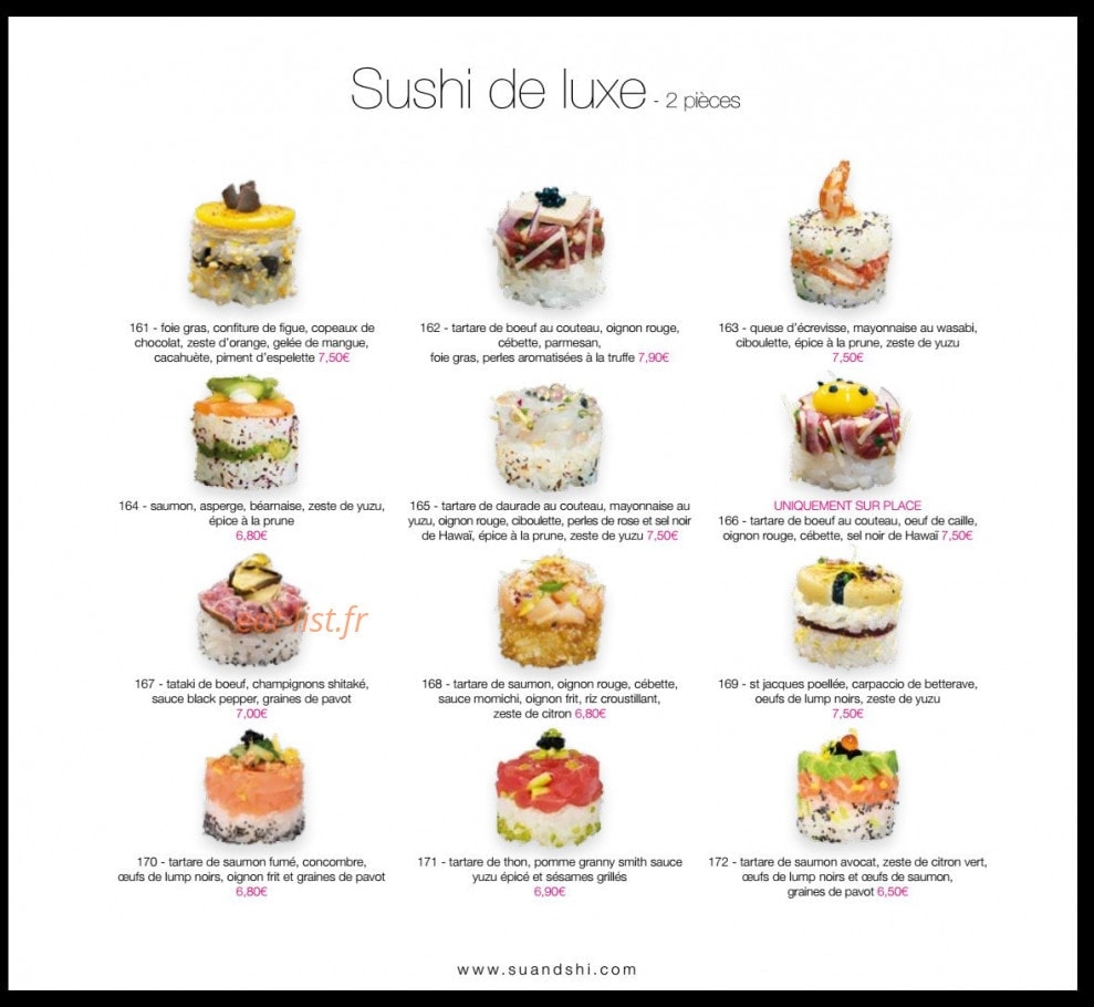 Su And Shi à Cannes - menu et photos