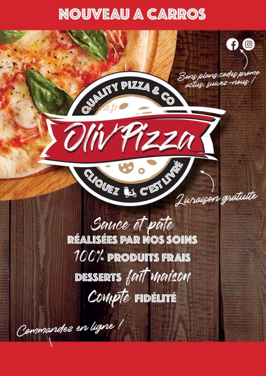 Oliv'Pizza à Carros - menu et photos
