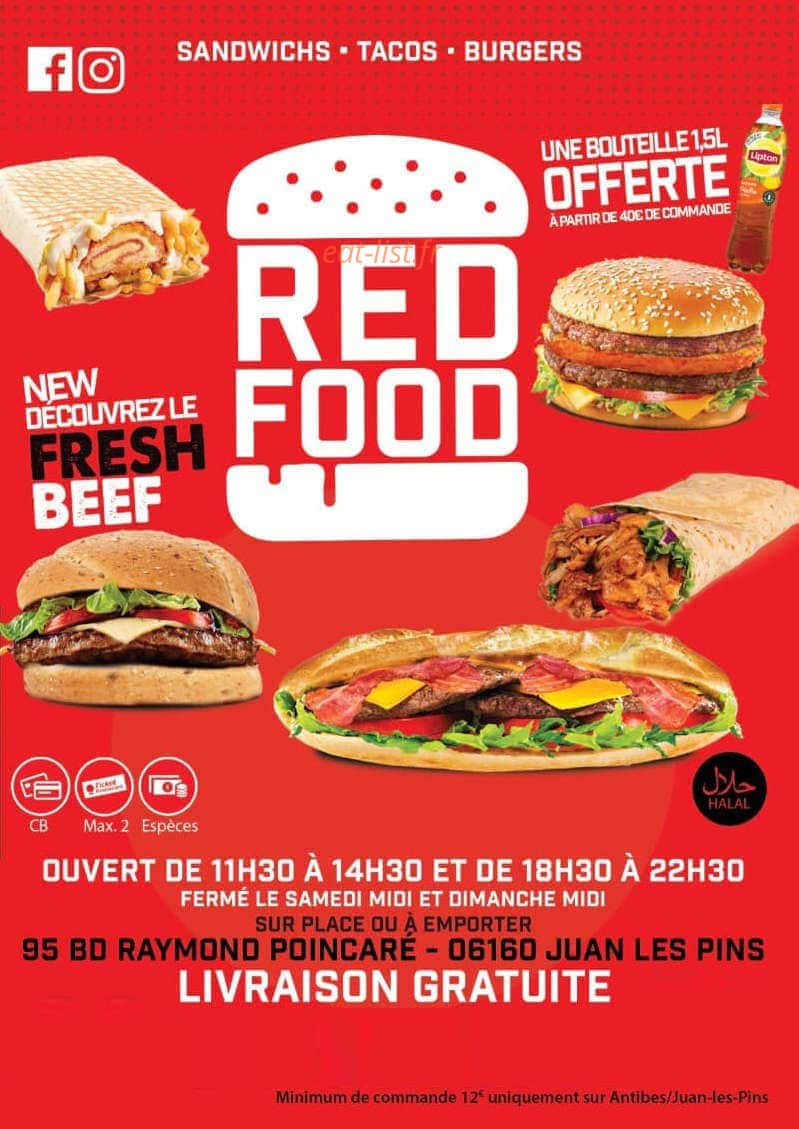 Red food à Antibes - menu et photos