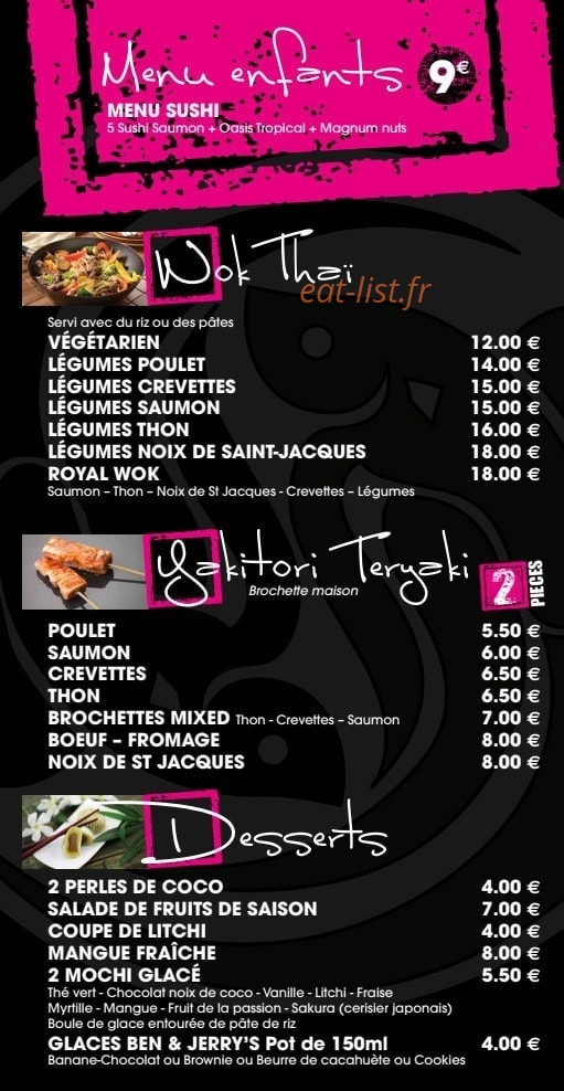 Koh Sushi à Opio - menu et photos