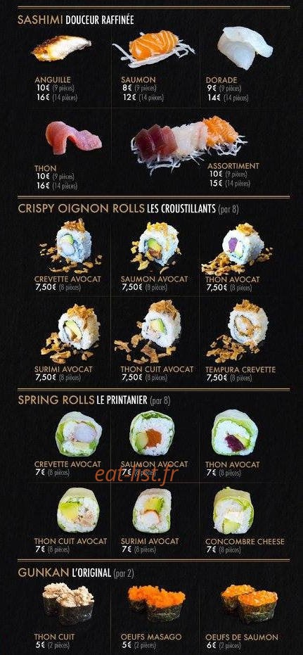 Aya Sushi à Cagnes sur Mer - menu et photos