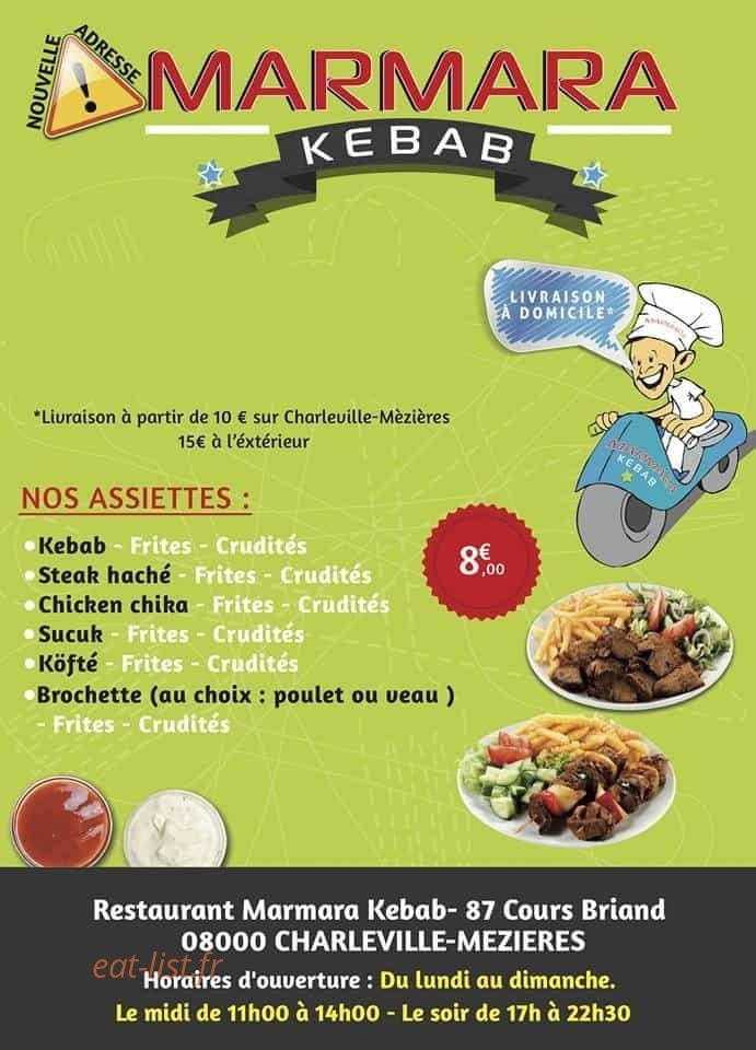 Marmara Kebab à Charleville Mezieres - menu et photos