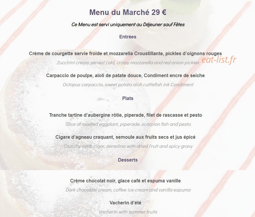 Le Valentino à Troyes - menu et photos