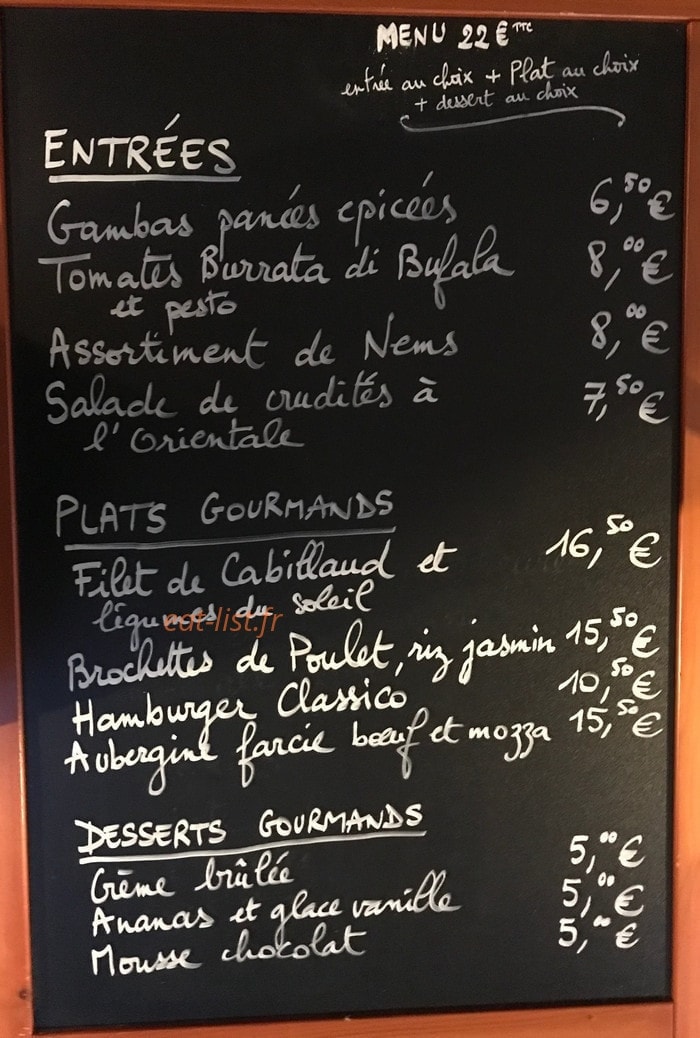 Mademoiselle Anna à Troyes - menu et photos