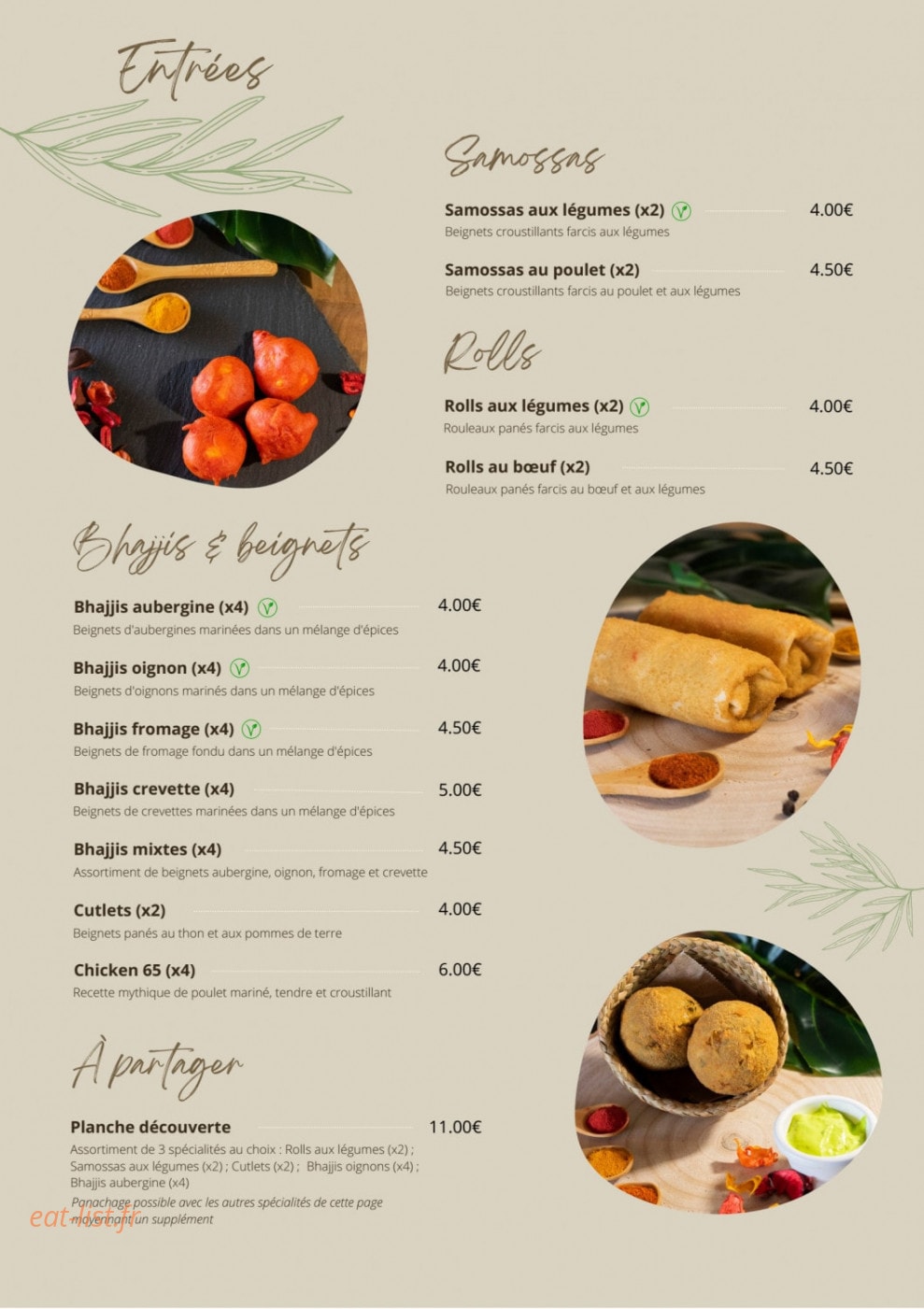 Yasmitha à Villenauxe la Grande - menu et photos