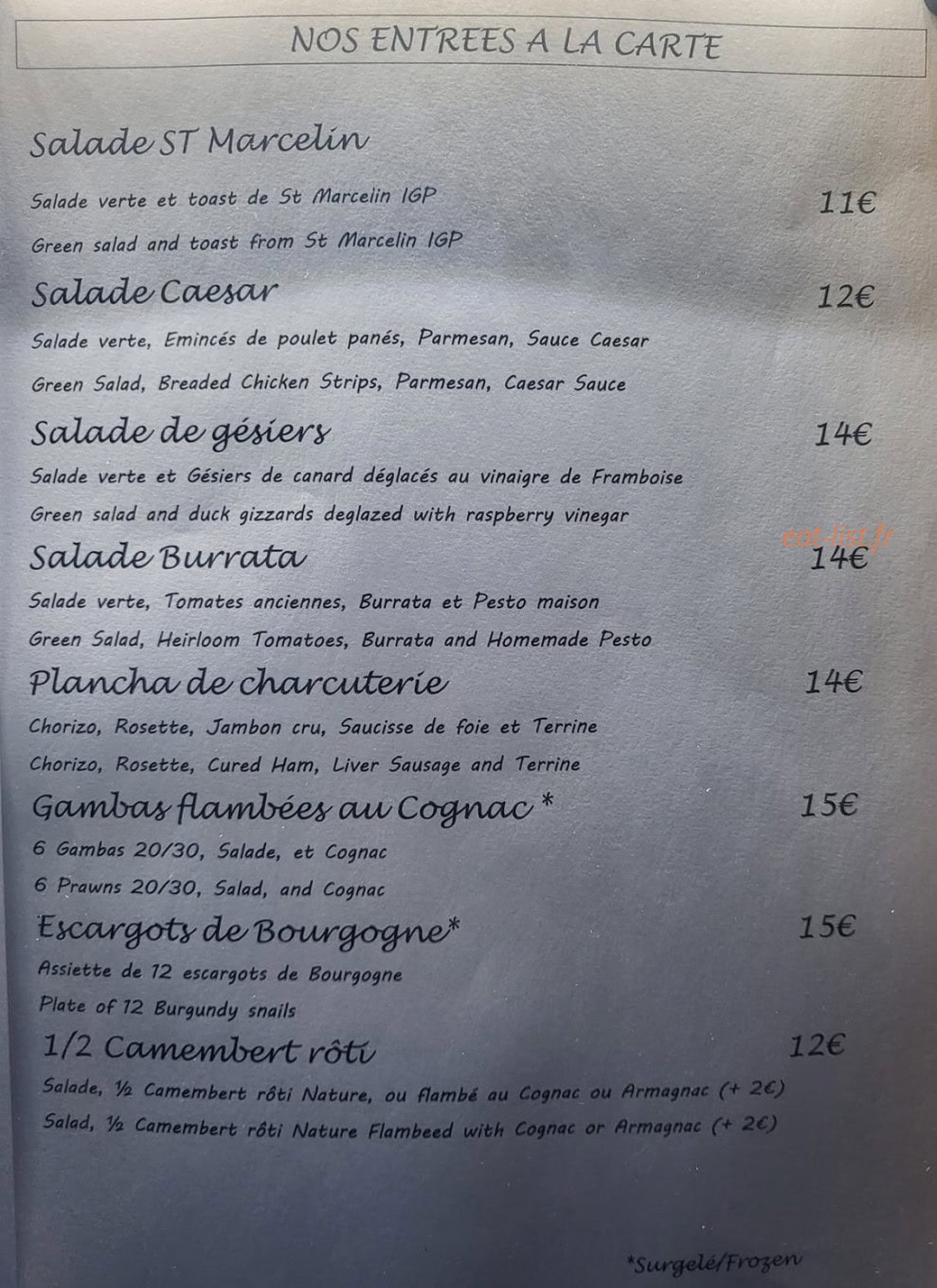 A Bistro De Nas à Pomas - menu et photos