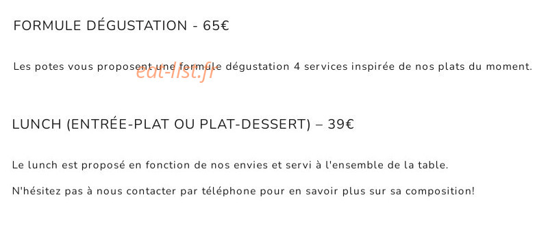 Des potes au feu à Millau - menu et photos