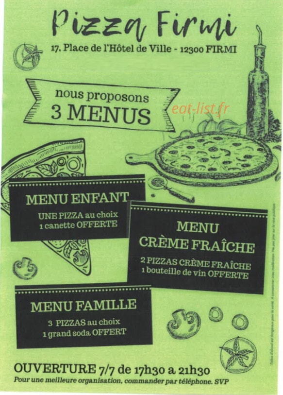 Pizza Firmi à Firmi - menu et photos