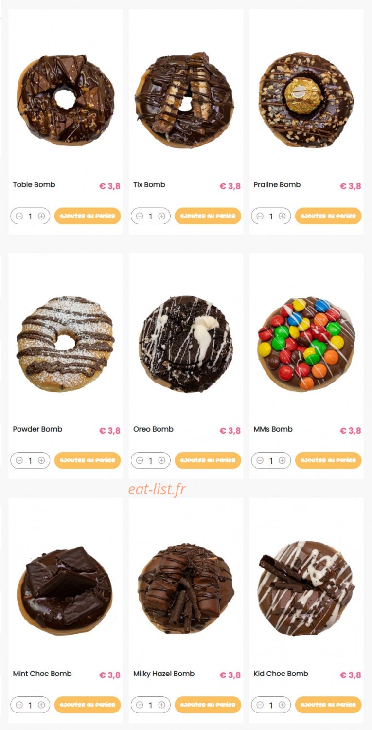 Royal Donuts à Marseille 2 - menu et photos
