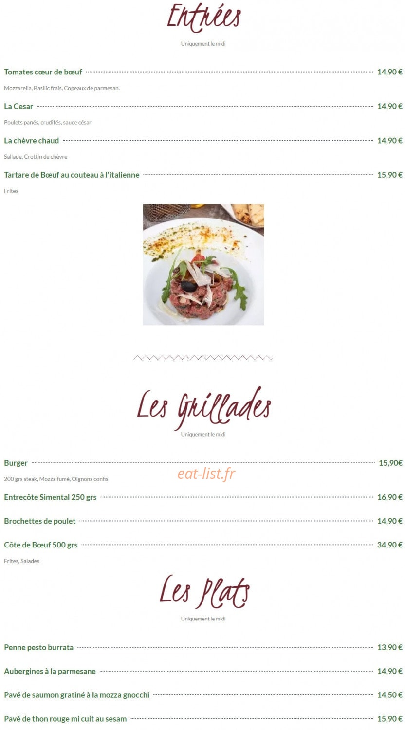 Il Piccolino à Marseille 11 - menu et photos