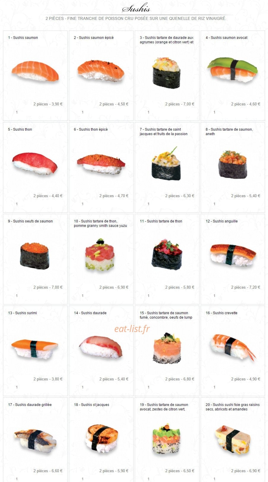 Su And Shi à Marseille 11 - menu et photos