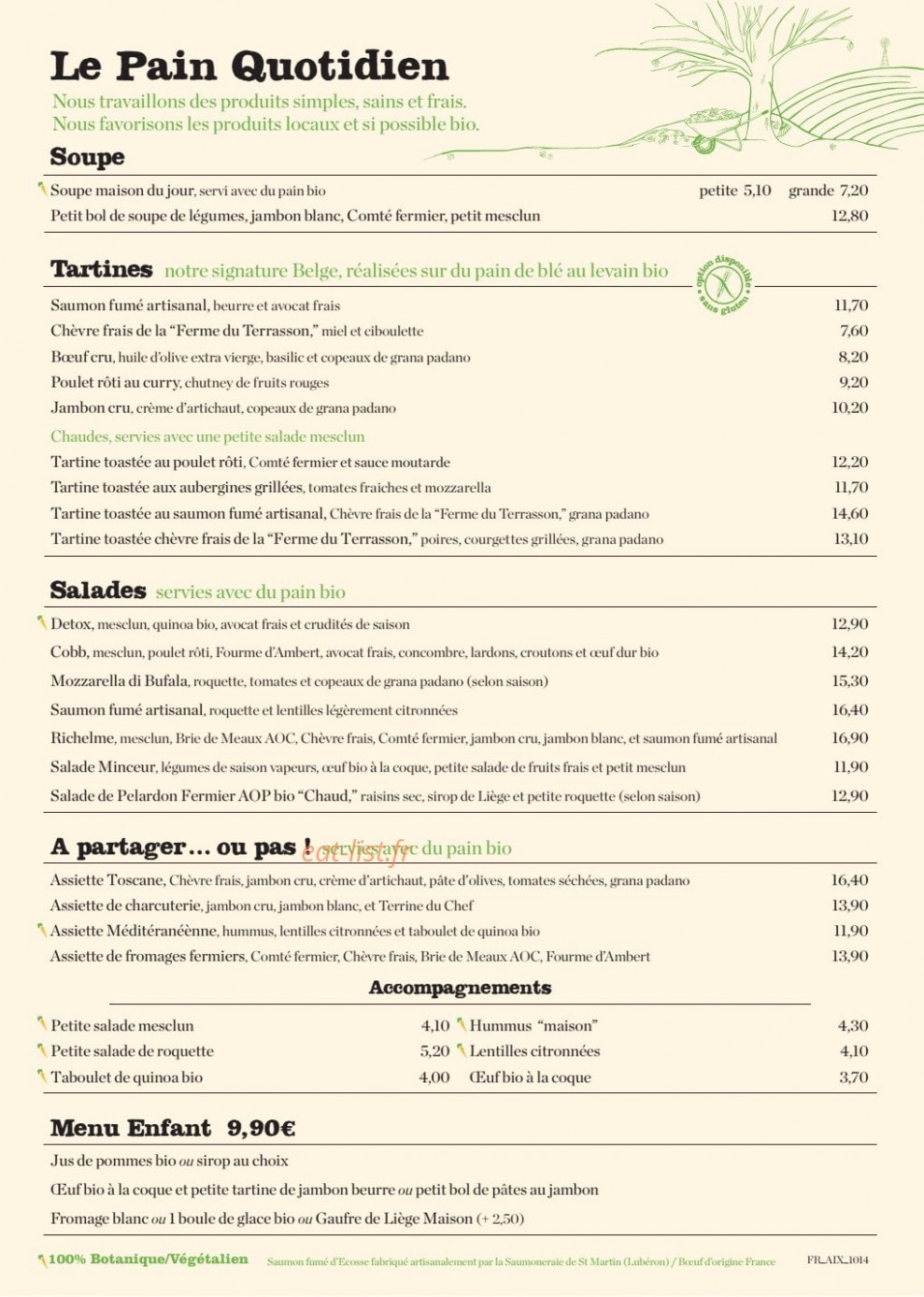 Le Pain Quotidien à Aix-en-provence - menu et photos