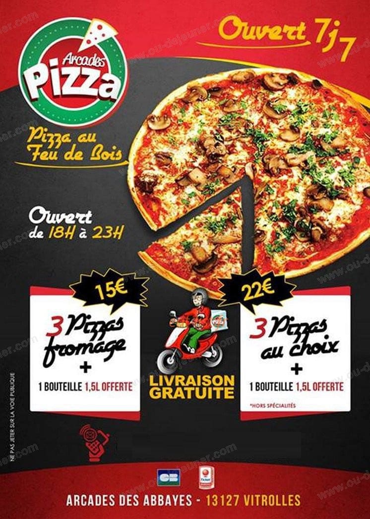 Arcades pizza à Vitrolles - menu et photos