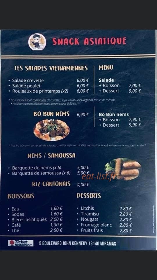 Pad Thaï Nj à Miramas - menu et photos