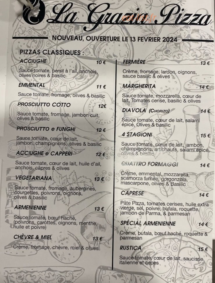 La grazia pizza à Roquevaire - menu et photos