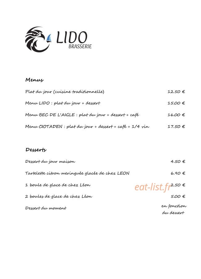 Le Lido à La Ciotat - menu et photos
