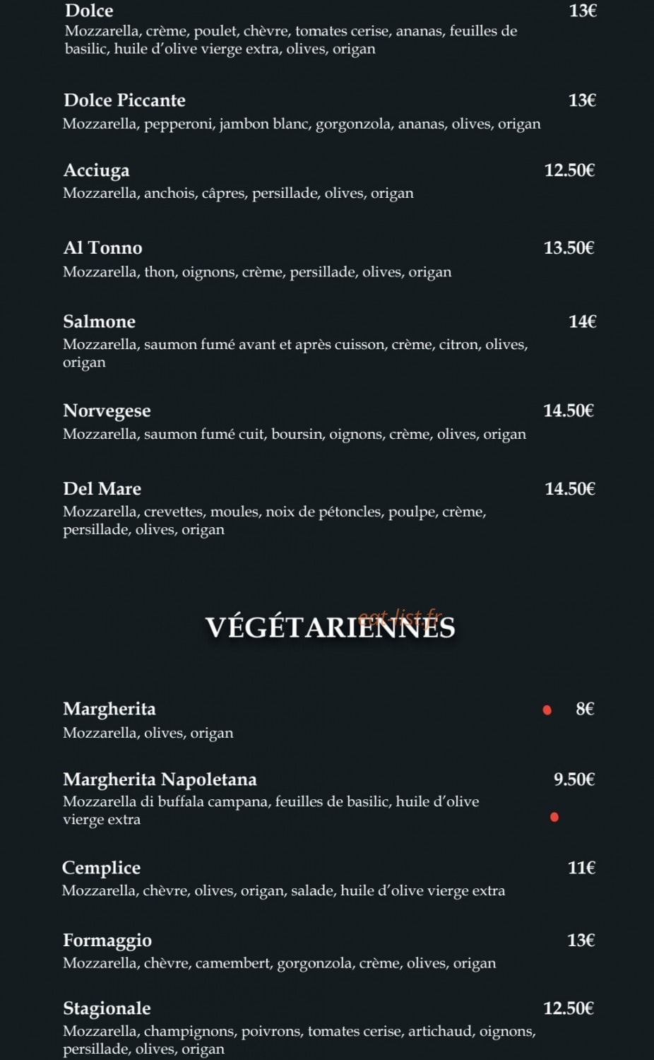 Novità à Caen - menu et photos