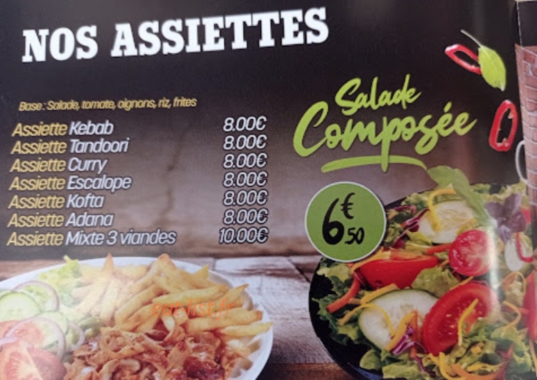Marmara Kebab à Isigny sur Mer - menu et photos