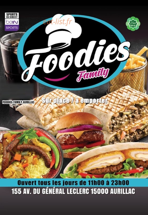 Foodies family à Aurillac - menu et photos