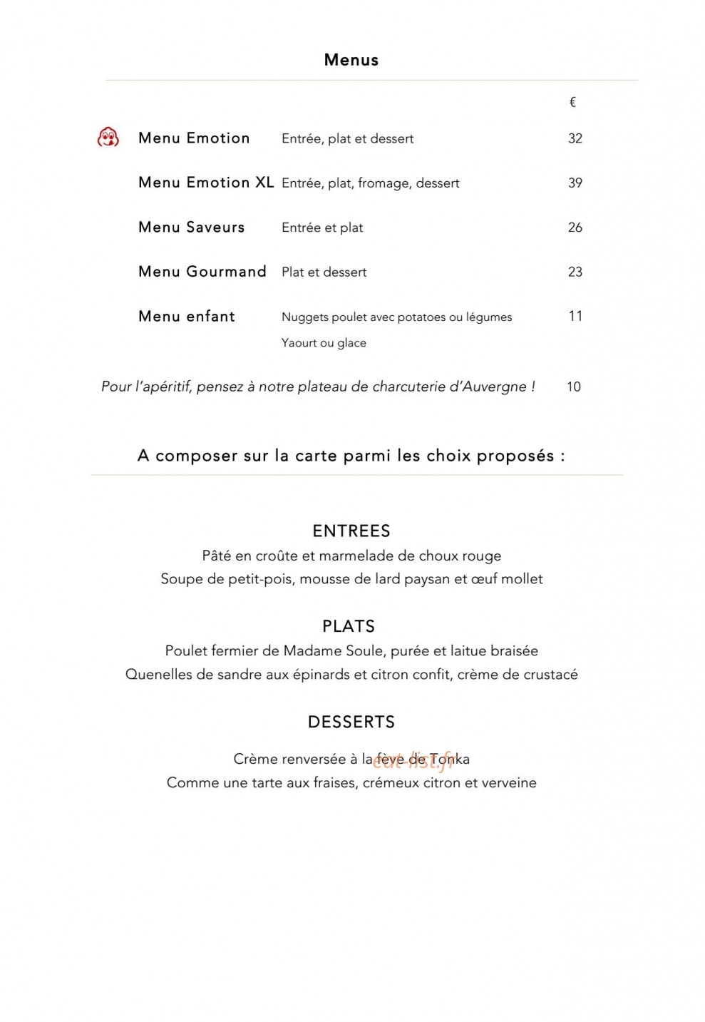 Le Restaurant Sodade à Chaudes Aigues - menu et photos