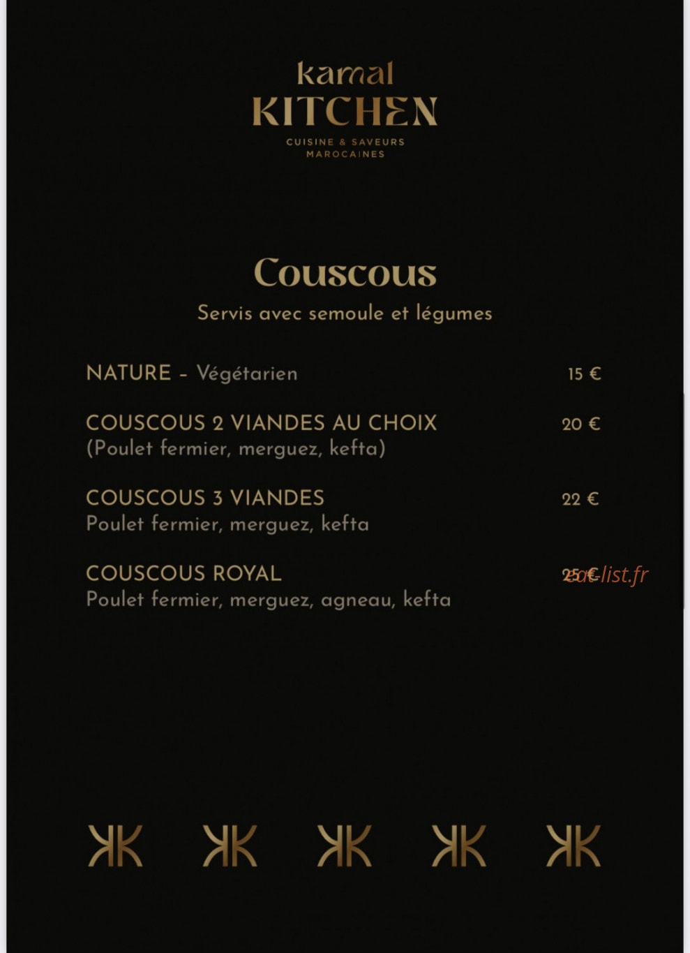 Kamal Kitchen à La Rochefoucauld-en-Angoumois - menu et photos