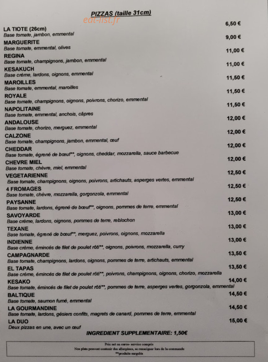 Le Kesako 16 à Aigre - menu et photos