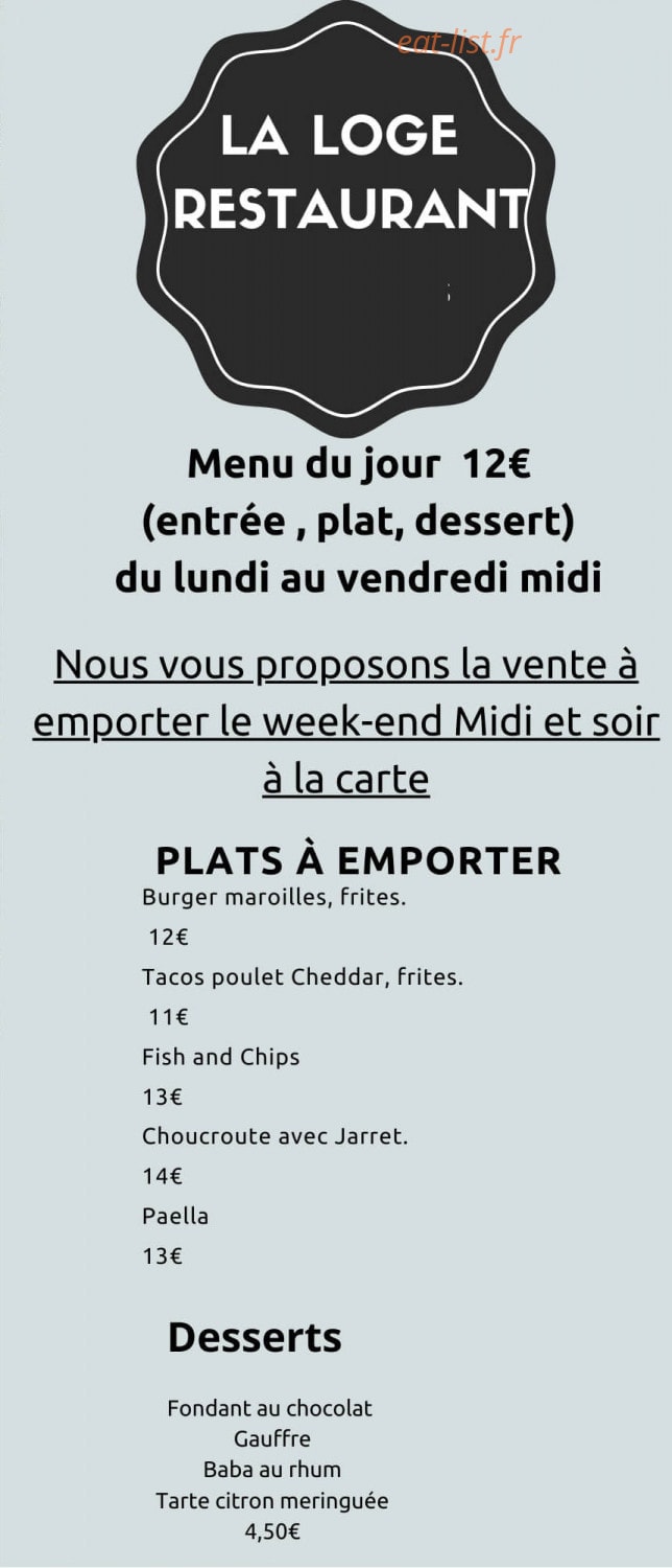 La loge restaurant à Nercillac - menu et photos
