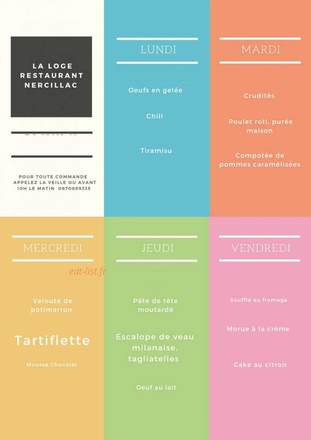 La loge restaurant à Nercillac - menu et photos