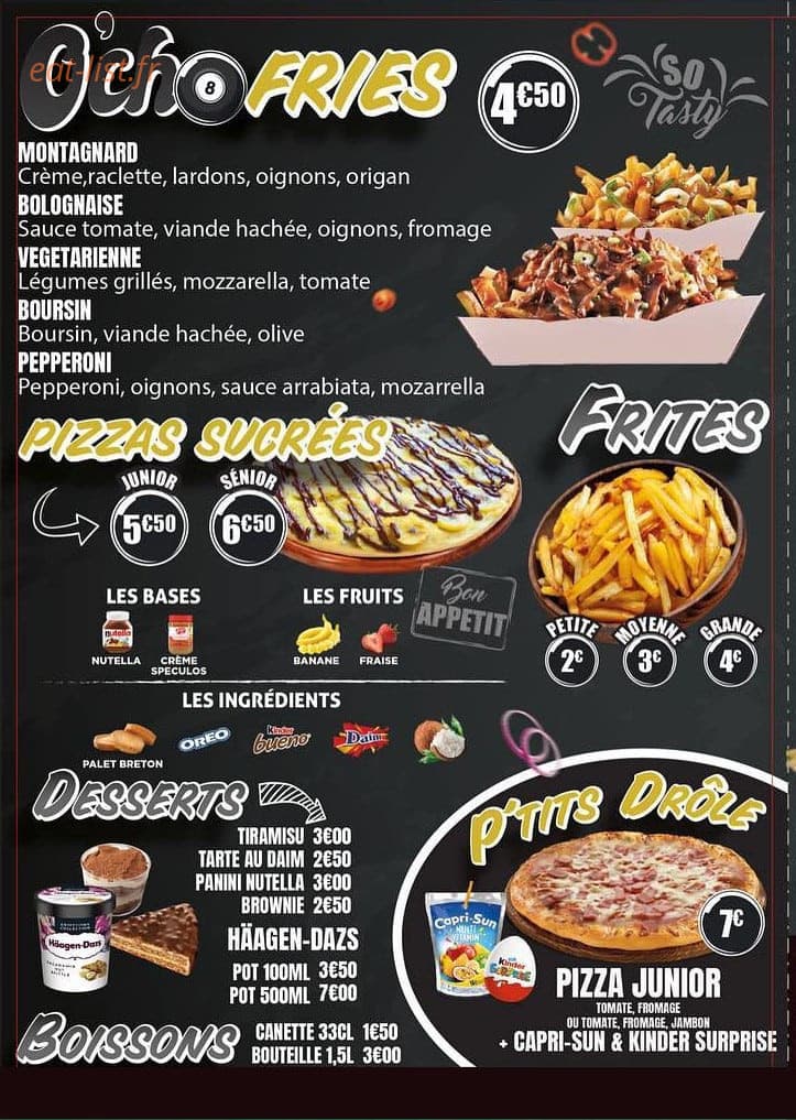 Ocho Pizza à Saintes - menu et photos