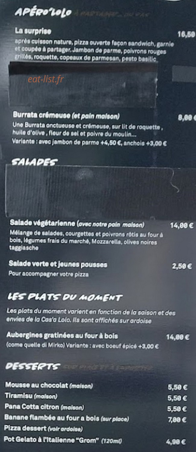 La Casa Lolo à Angoulins - menu et photos