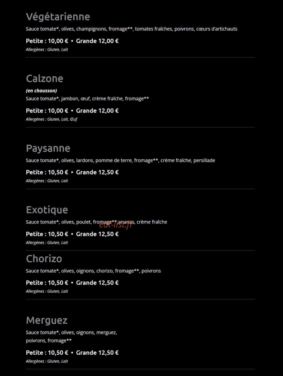 Kpizz à Surgeres - menu et photos