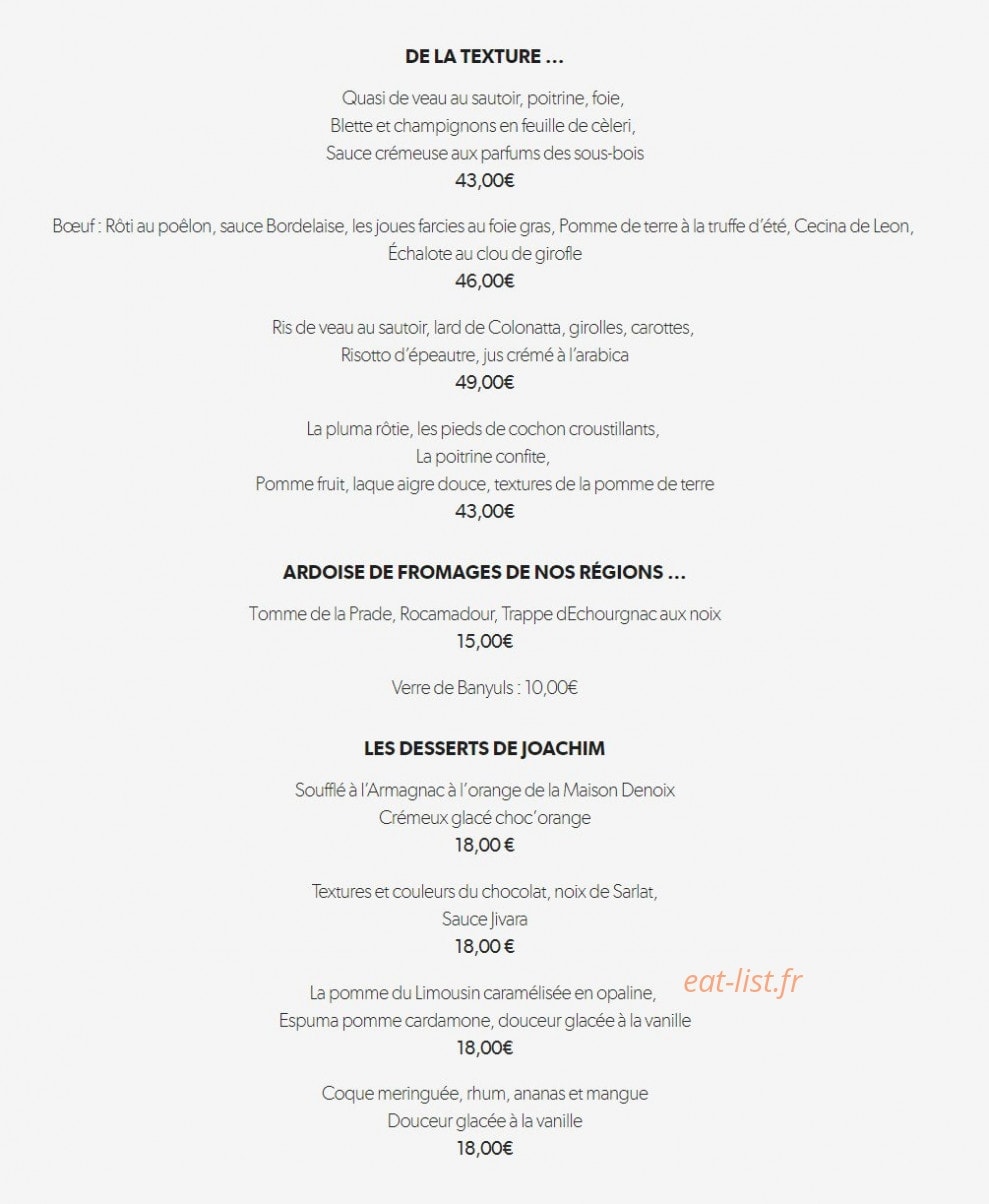 Château de Castel Novel à Varetz - menu et photos