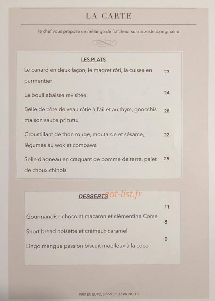 Emporium à Porto Vecchio - menu et photos