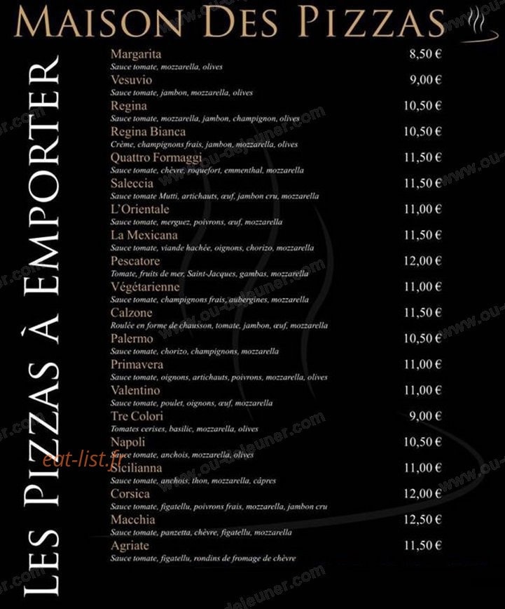 La Maison des Pizza à Saint Florent - menu et photos