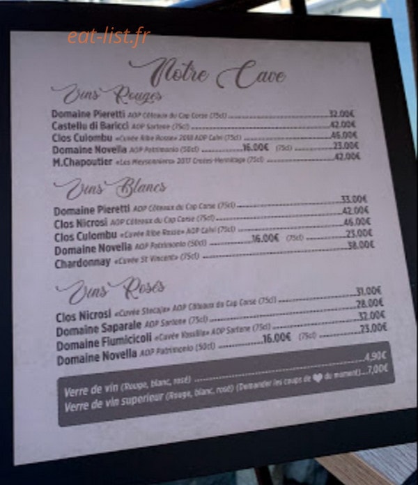 Osteria di U Portu à Rogliano - menu et photos