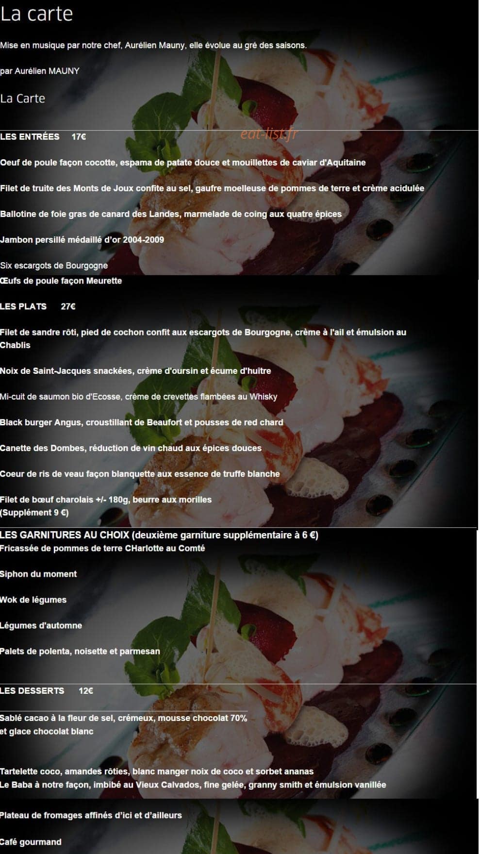 La Cloche à Dijon - menu et photos