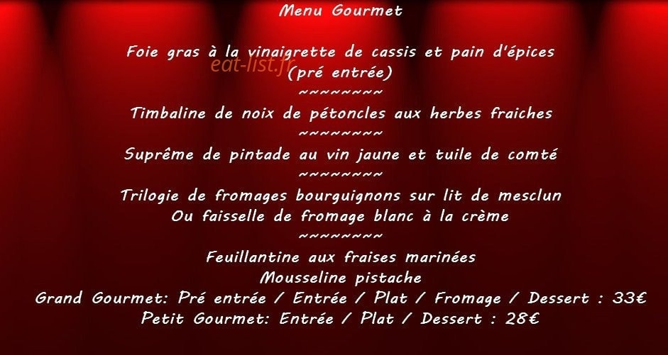Le Grillardin à Seurre - menu et photos