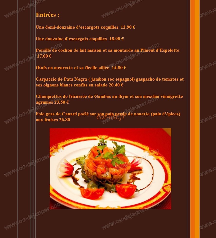 La Toute Petite Auberge à Vosne Romanee - menu et photos